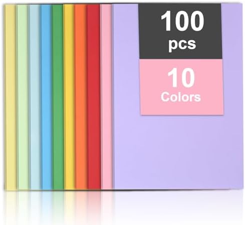 100 Pcs Colorful Poster Board Blank A3 Size 10 Assorted Colors Poster ...