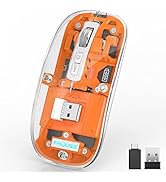 Amazon.com: Uiosmuph Bluetooth Wireless Mouse Tri-Mode (Dual BT5.1+2 ...