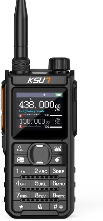 Amazon.com: KSUN GMRS Radio with NOAA Weather Dual Band Ham Radio Long Range walkie-Talkie AM/FM ...