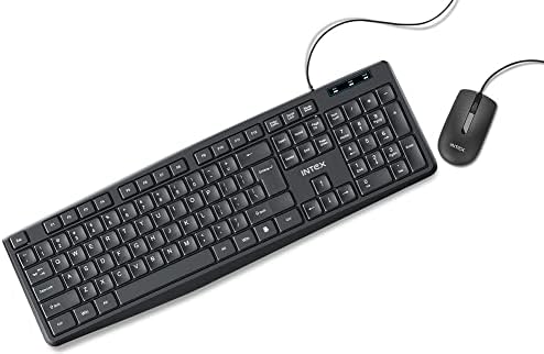 Amazon.in: Buy Intex IT-KB332 Genie Keyboard Wired Mouse Combo (Black ...