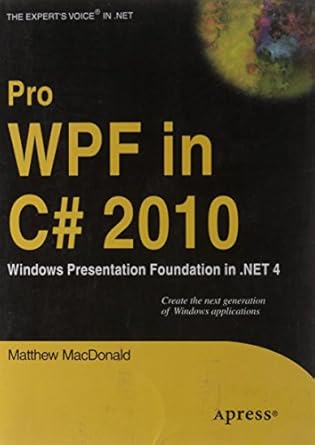 Pro WPF in C# 2010: Windows Presentation Foundation in .NET 4 | Amazon ...