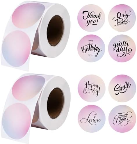 Amazon.com : 2 Rolls Thermal Sticker Labels, 2" Thermal Label Stickers ...