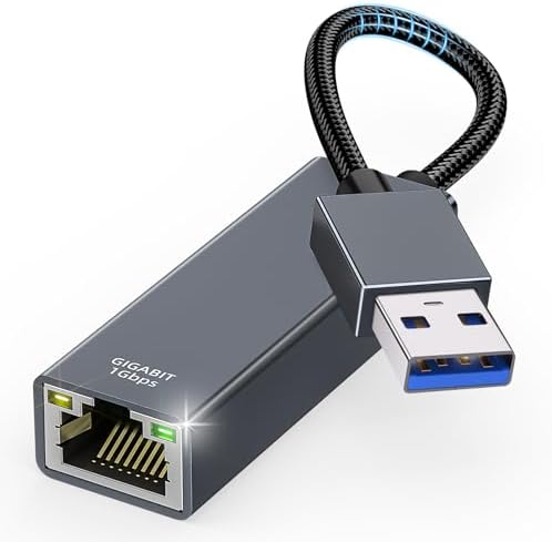 BENFEI Ethernet Adapter, USB 3.0 to RJ45 1000Mbps Gigabit LAN Adapter ...