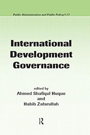 Buy International Development Governance (Public Administration and ...