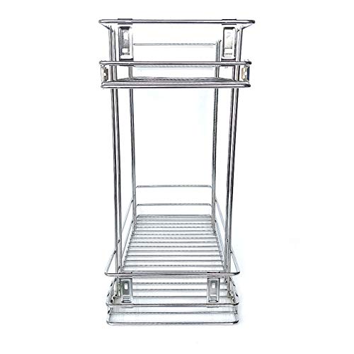 Buy SmartSlide 2-Tier Stainless Steel Bottle Pull out Basket for ...