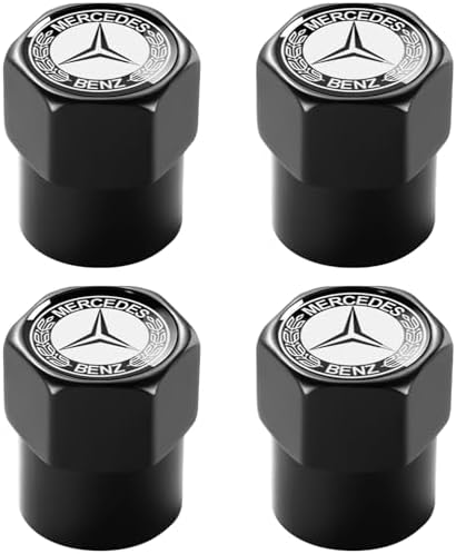 Amazon.com: Tire Valve Stem Caps for Mercedes Benz AMG Metal Car Wheel ...