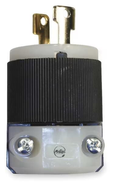 15A Twist-Lock Plug 2P 2W 125VAC L1-15P BK/WT - Amazon.com