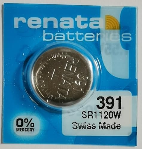 Amazon.com: Renata Batteries 391 Silver Oxide Watch Battery (5 Pack ...