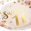 Amazon.com: Sparkle and Bash Sweet 16 Plates - 48-Pack, 7-Inch, Rose ...
