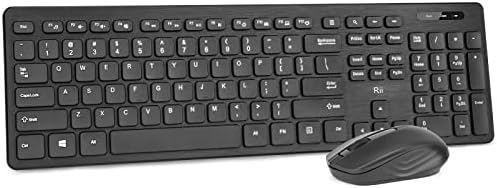 Wireless Keyboard and Mouse Combo - Rii Standard Office PC Keyboard and ...