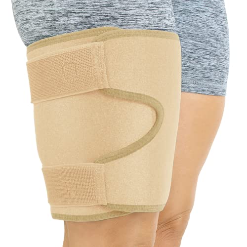 Vive Thigh Brace - Hamstring Quad Wrap - Adjustable Compression Sleeve ...