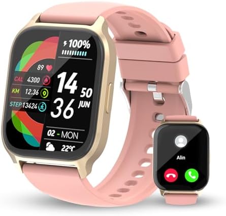 Smart Watch for Men Women with Bluetooth Call,1.85 inch Touch Screen ...