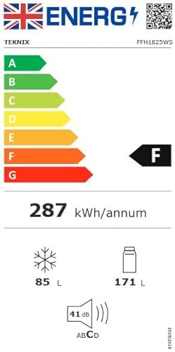 Teknix FFH1825WS 55cm Frost Free Fridge Freezer with Water Dispenser ...