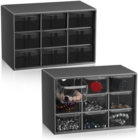 Amazon.com: 6PC Mini Storage Drawers Teacher Toolbox Organizer with 9 ...
