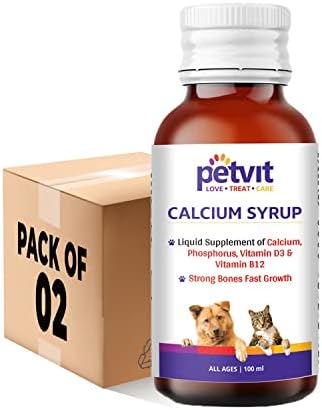 Petvit Calcium Syrup for Dogs | Optimum Ratio of Calcium & Phosphorus ...