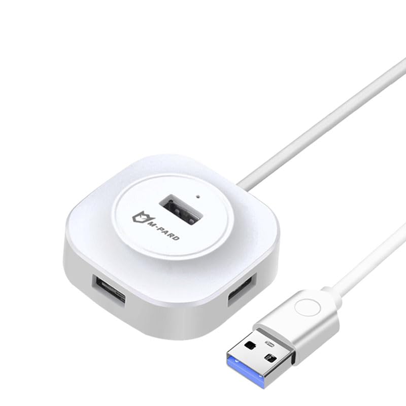 Amazon.com: M-PARD Hub White Small Round 4 Port USB Extension Hub USB 3 ...