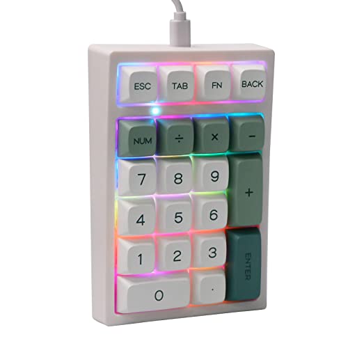 EPOMAKER TH21 21 Keys Hot Swap 2.4Ghz/Bluetooth 5.0/Wired Programmable ...