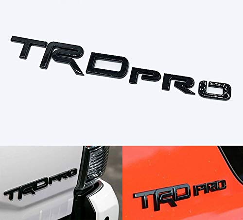 Buy TRD PRO 3D Fender Side Door Rear Trunk Tailgate Nameplate Decal ...