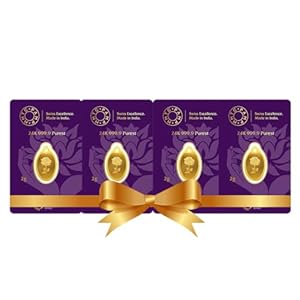 MMTC-PAMP 24k (999.9) Rose 8 gm Yellow Gold Pendant (4 x 2gm Combo ...