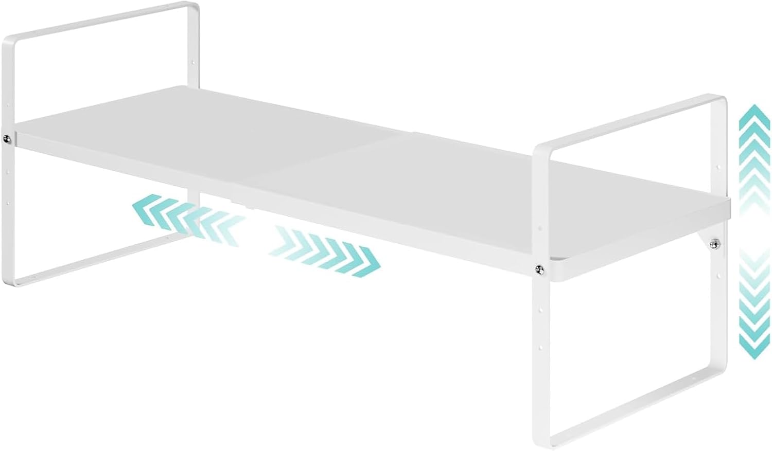 Amazon.com: jkxoo Expandable Cabinet Shelf Organizers, Stackable Metal ...