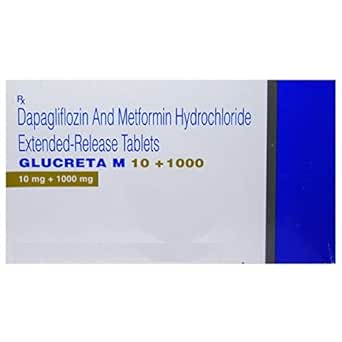 Glucreta M 10/1000 - Strip of 10 Tablets : Amazon.in: Health & Personal ...