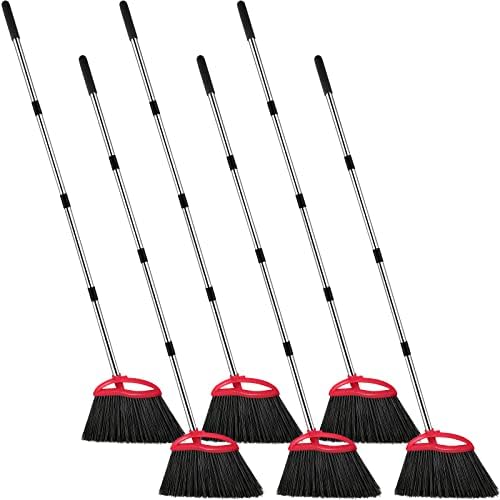 Amazon.com: Gerrii Long Handle Indoor Broom Adjustable Dust Sweeping ...
