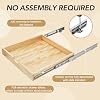 Amazon.com: Menkxi 2 Set Pull out Tray Cabinet Organizer Wooden Pull ...