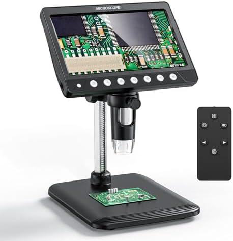 Coin Microscope-LCD Digital Microscope 500X, 1080P Coin Magnifier for ...
