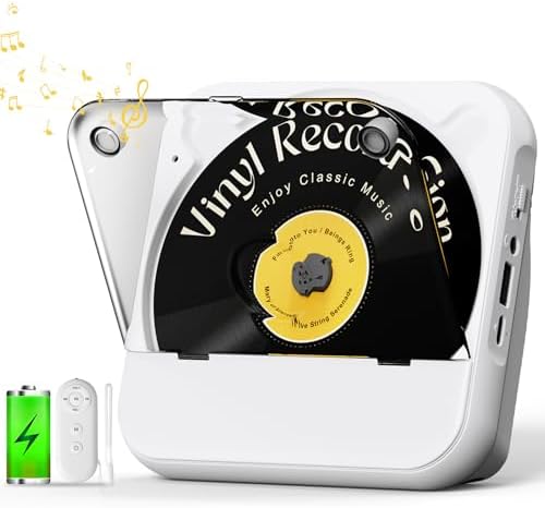 Amazon.com: Desktop Vertical CD Player with Speakers HiFi, Portable CD ...