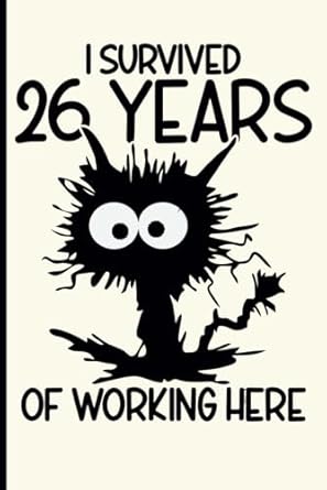 26th Year Work Anniversary Notebook: 26 Years of Service Award ...