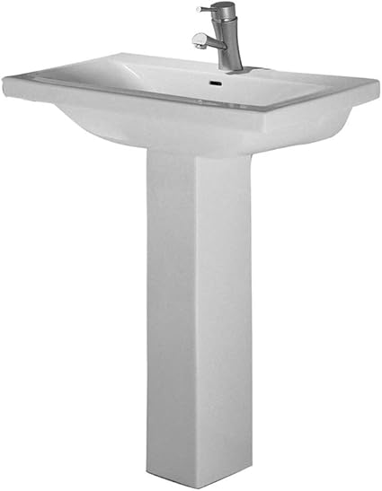 Barclay 3-264WH Mistral 510 Pedestal Lavatory with 3 Holes - Pedestal ...