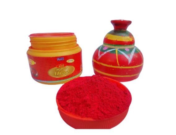 DEV POOJA STORE Natural Sindoor Powder for Women Puja Tilak Suhaag ...