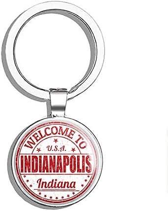 Amazon.com: PRS Vinyl Indianapolis City USA Grunge Welcome Stamp Double ...