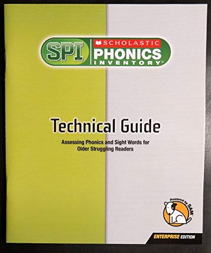 SPI Phonics Inventory Technical Guide: 9780545116794: Books - Amazon.ca