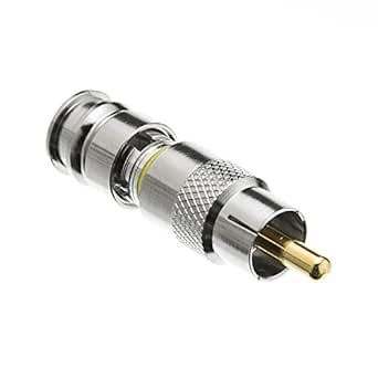 Amazon.com: Cable Central LLC RCA Compression Connectors RG59 Yellow Band Male Coaxial Cable ...