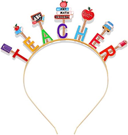 Amazon.com: CEALXHENY Teacher Headbands for Women, Colorful Fri-Yay ...