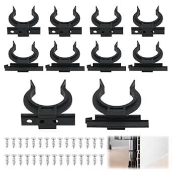 Pack of 10 Kickboard Clips, Adjustable Base Clips, Kitchen Kickboard ...