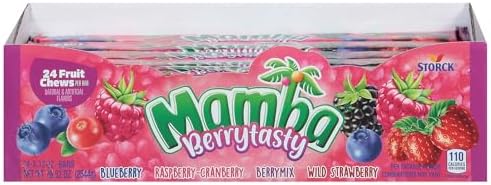 Amazon.com: Mamba Fruit Chews Berrytasty 24ct Box