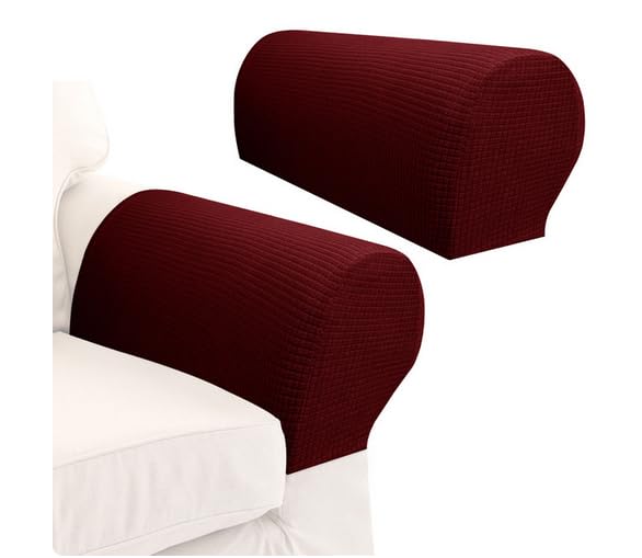 Amazon.com: Yogsey Stretch Couch Arm Covers, Breathable Armrest Covers ...