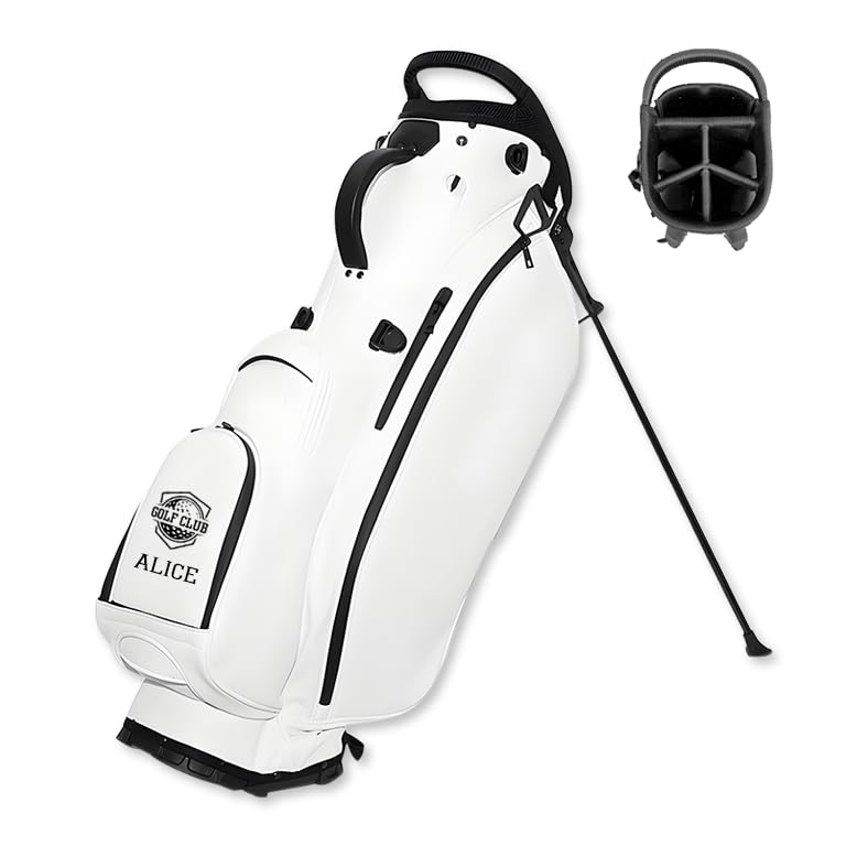 Amazon.com: Custom Golf Bag with 10 Pockets Stand Golf Club Bags ...