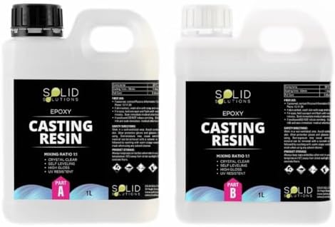 Epoxy Resin and Hardener Kit - 4L / 135oz Art Resin, Crystal Clear ...
