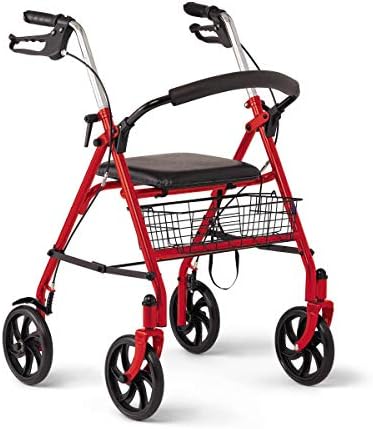Amazon.com: Drive Medical 10215RD-1 Bariatric Foldable Rollator Walker ...