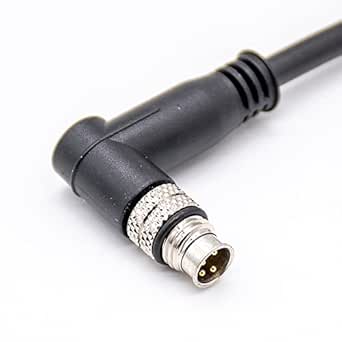 Amazon.com: M8 Male 4 Pin Connector, Right Angle SolderType Single ...