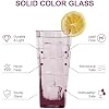 Amazon.com | CREATIVELAND Geometric Shapes Glass Drinking Glasses Set ...