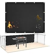 Amazon.com : Fireproof Heat Shield for Wall Behind Grill Protect Deck ...