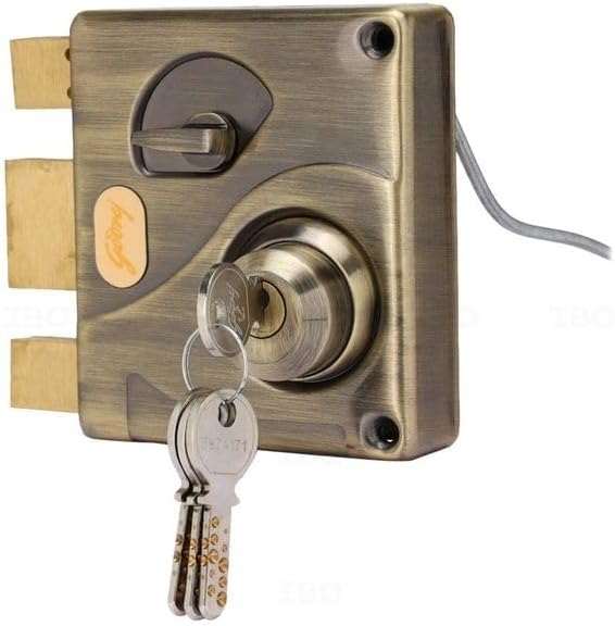 Godrej Rim Lock l Tribolt Ultra l 2C Deadbolt l for Inside Opening ...