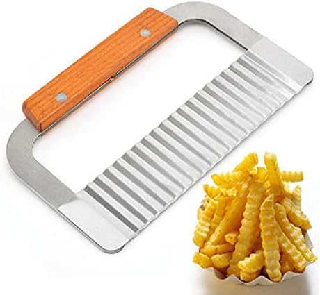 Amazon.com: Crinkle Cutting Tool French Fry Slicer Stainless Steel ...