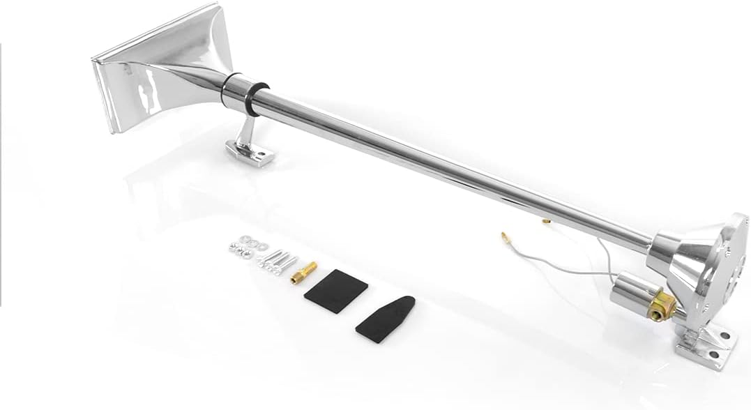 HIGHSOAR 12V/24V Truck Air Horn 150DB Trumpet Horns Kit universal for ...