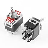 ・ブランド:Aexit・製造元:XDiscount・モデル:modle・製造元/メーカー部品番号:t1711017500・製品名：トグルスイッチ、タイプ：DPDT（瞬間）・位置：3ポジション（ON / OFF / ON）；取付穴の直径：5....