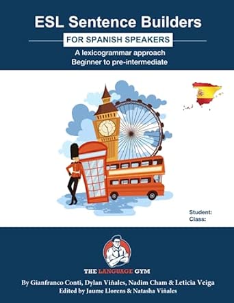 Amazon.com: ESL Sentence Builders – Spanish (The Language Gym ...